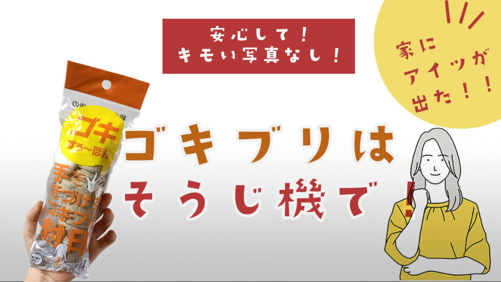 ゴキブリを掃除機で吸って駆除できる神アイテム「ごきすぅ～ぽん」使い方とレビュー | NO IMAGE